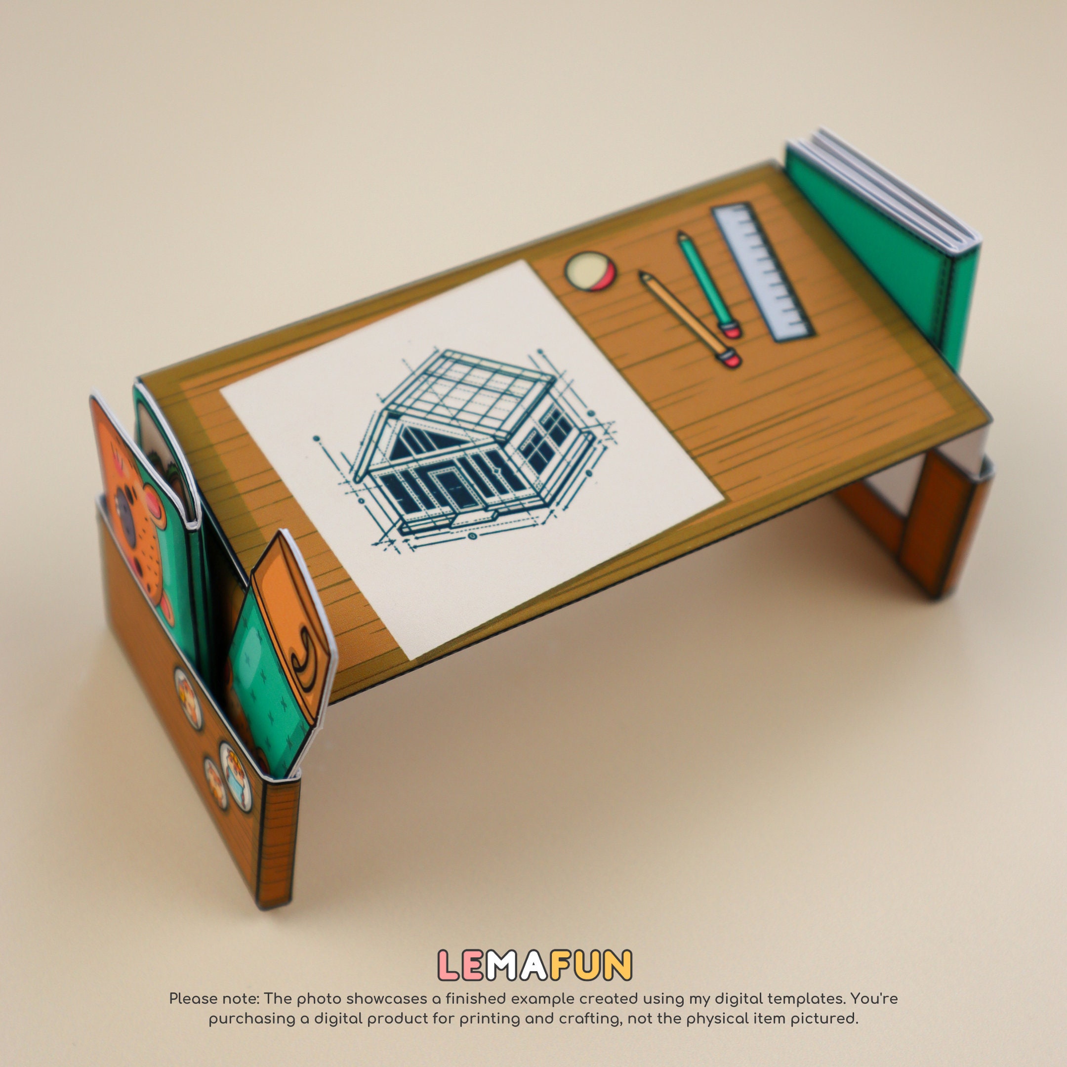 Printable Capybara House Craft Kit - DIY Paper Toy Template for Kids ...