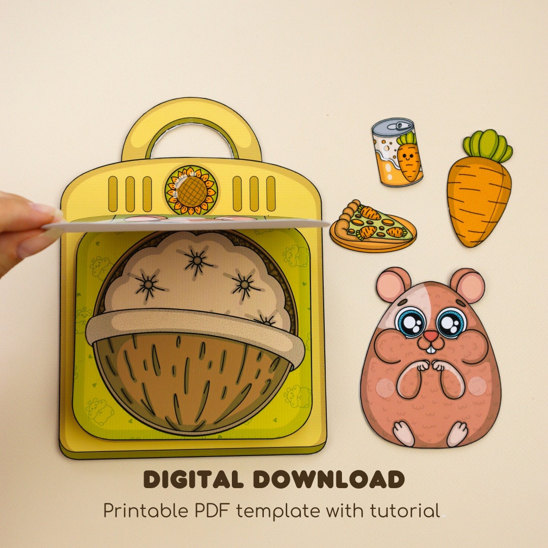 DIY Hamster House Paper Toy | Preschool & Homeschool Craft | Fine Motor ...