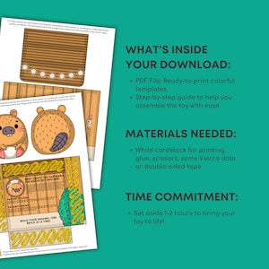 Printable Capybara House Craft Kit - DIY Paper Toy Template for Kids ...