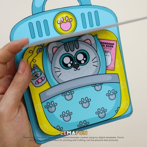 DIY Cat & House Paper Toy - Printable PDF Craft Kit for Kids 5-10 Years ...