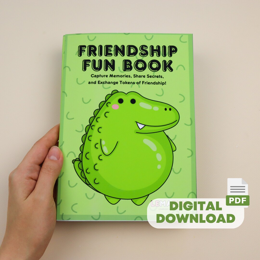 DIY Friendship Questionnaire Album for Kids (ages 7-12) - Printable PDF ...