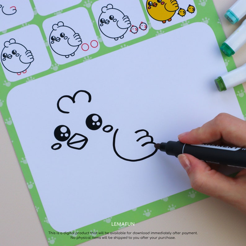 Printable Pets Drawing Guide for Kids: 20 Step-by-step PDF Pages - Etsy