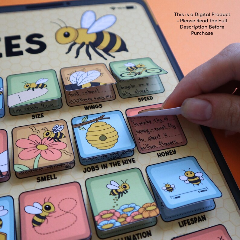 Bees Facts Activities for Kids | Printable Science Tablet Template ...