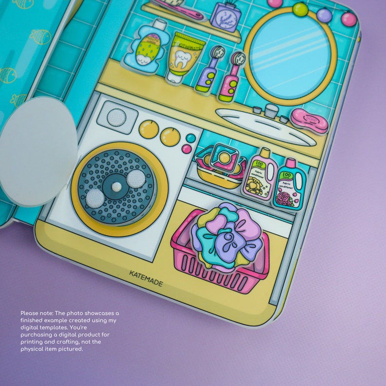 Buy Printable DIY Project Dream Dollhouse With Paper Dolls Busy Book ...