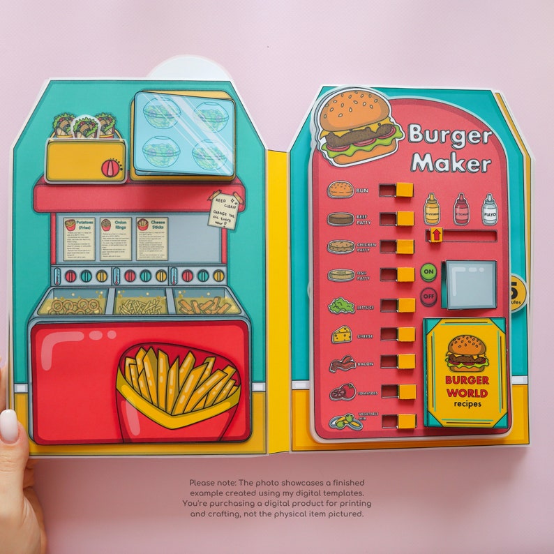 Printable DIY Project “make Your Own Fast Foods Restaurant”, Kids ...