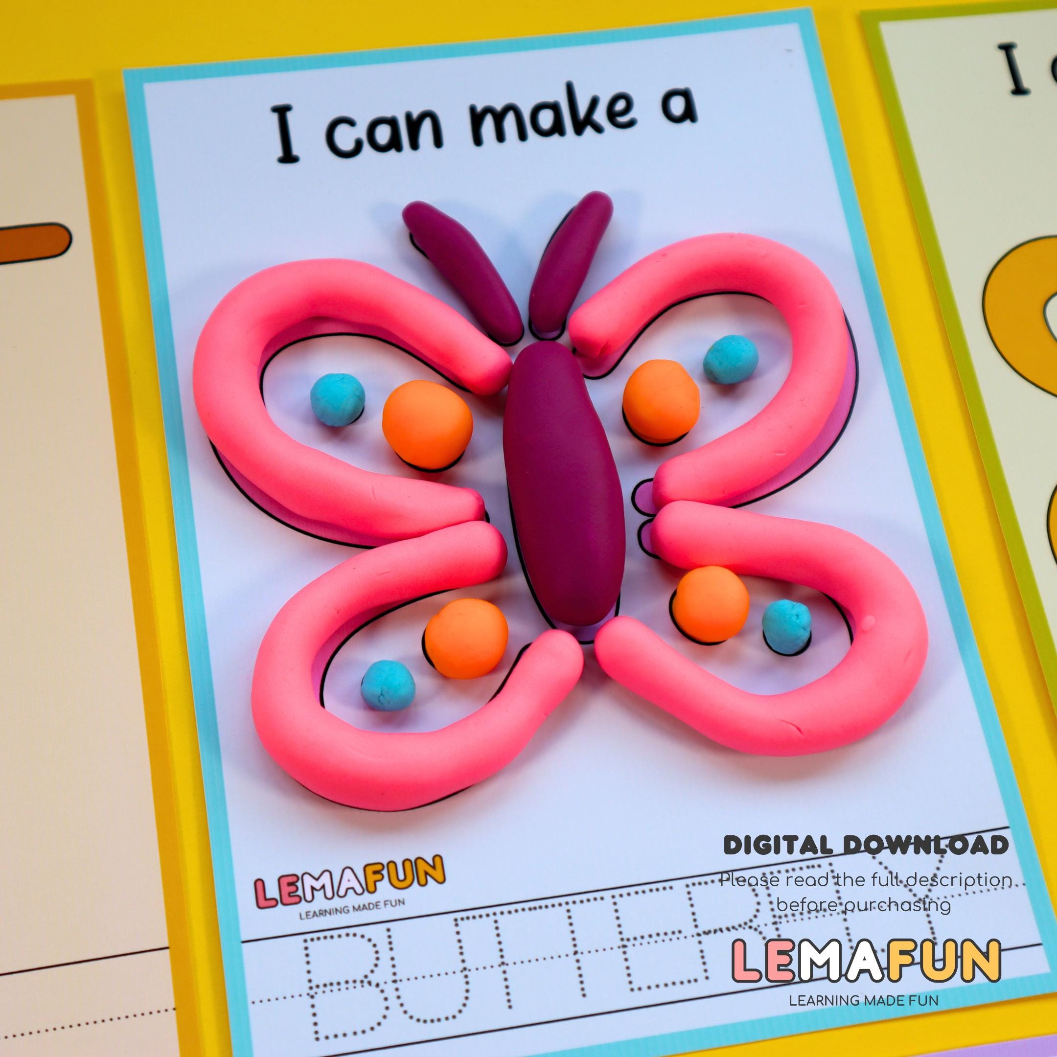 Butterfly Playdough Mats | Printable Butterfly Activities for Kids ...