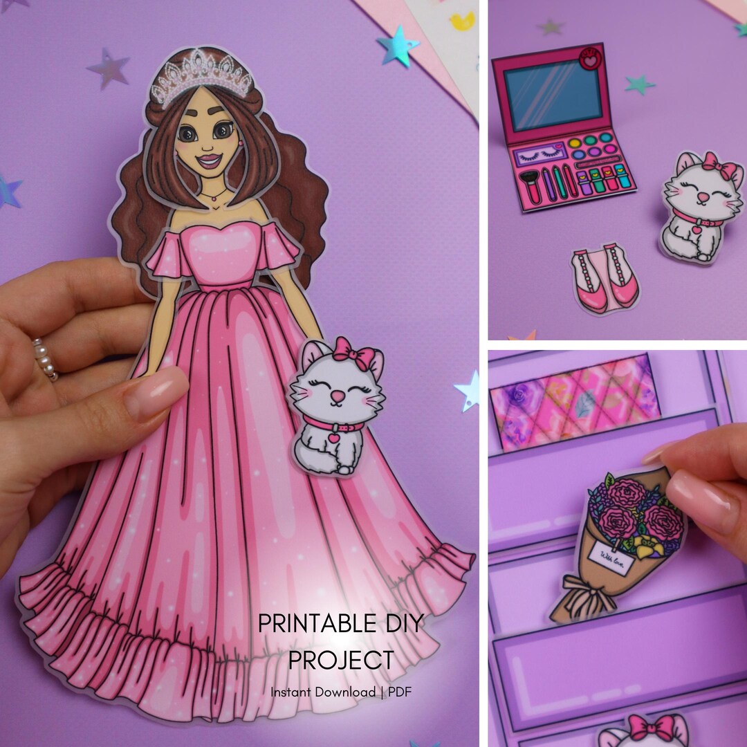 Printable Paper Dolls Dress up Set | Digital Download | Creative Kids ...