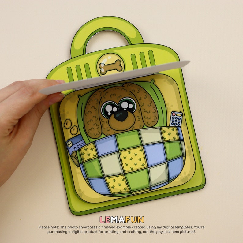 DIY Puppy & House Paper Toy - Printable PDF Craft Kit for Kids 5-10 ...