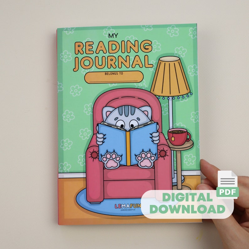 Digital Reading Journal Template for Kids 7-12 Years Printable PDF - Etsy