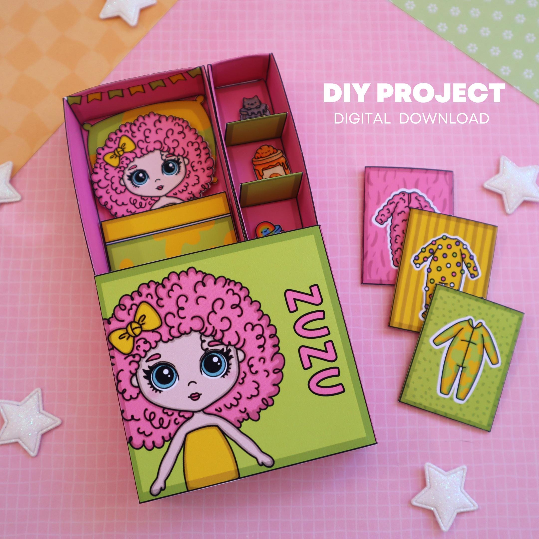 Printable Paper Doll Zuzu in a Box – DIY Mini Craft for Kids | Matchbox ...