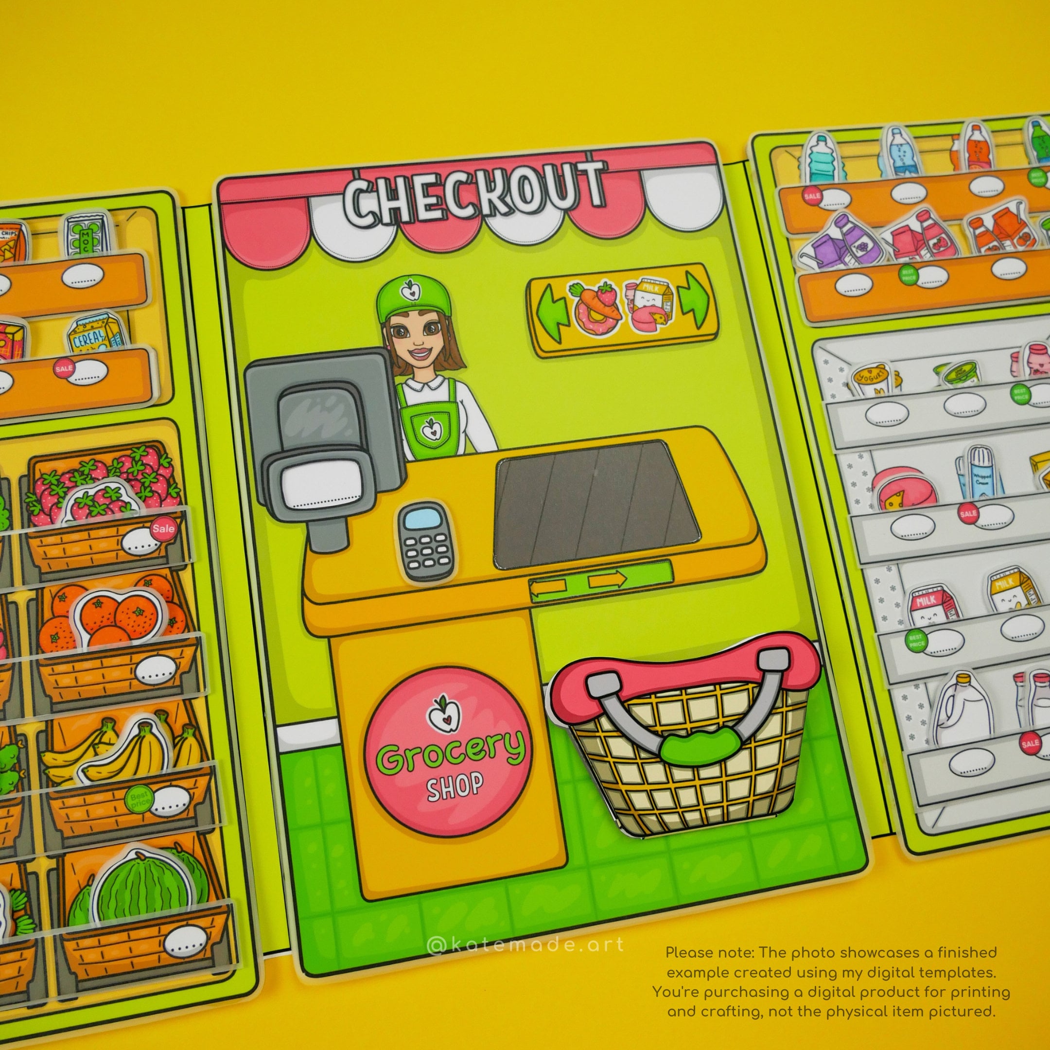 Printable DIY Project Grocery Shop Busy Book & Activities for Kids PDF ...