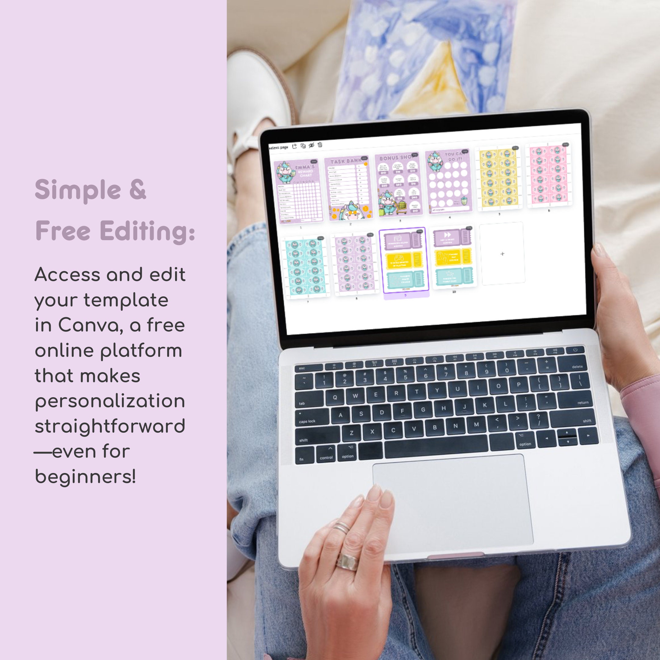Editable Reward Chart Bundle for Kids - Digital Download With ...