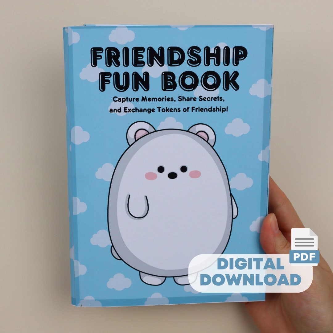 DIY Friendship Questionnaire Album for Kids (ages 7-12) - Printable PDF ...