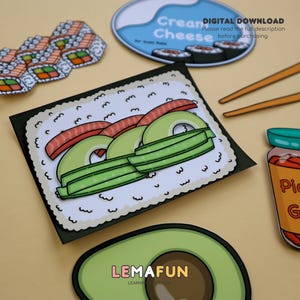 Sushi Restaurant Pretend Play Printable DIY Children's Activity ...