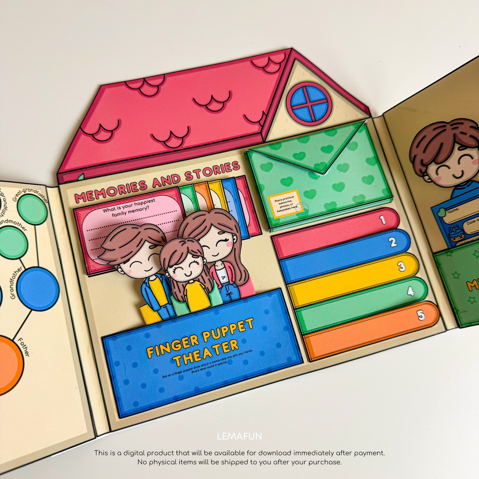 DIY Project My Family Printable Kids Activities Homeschool Educational ...