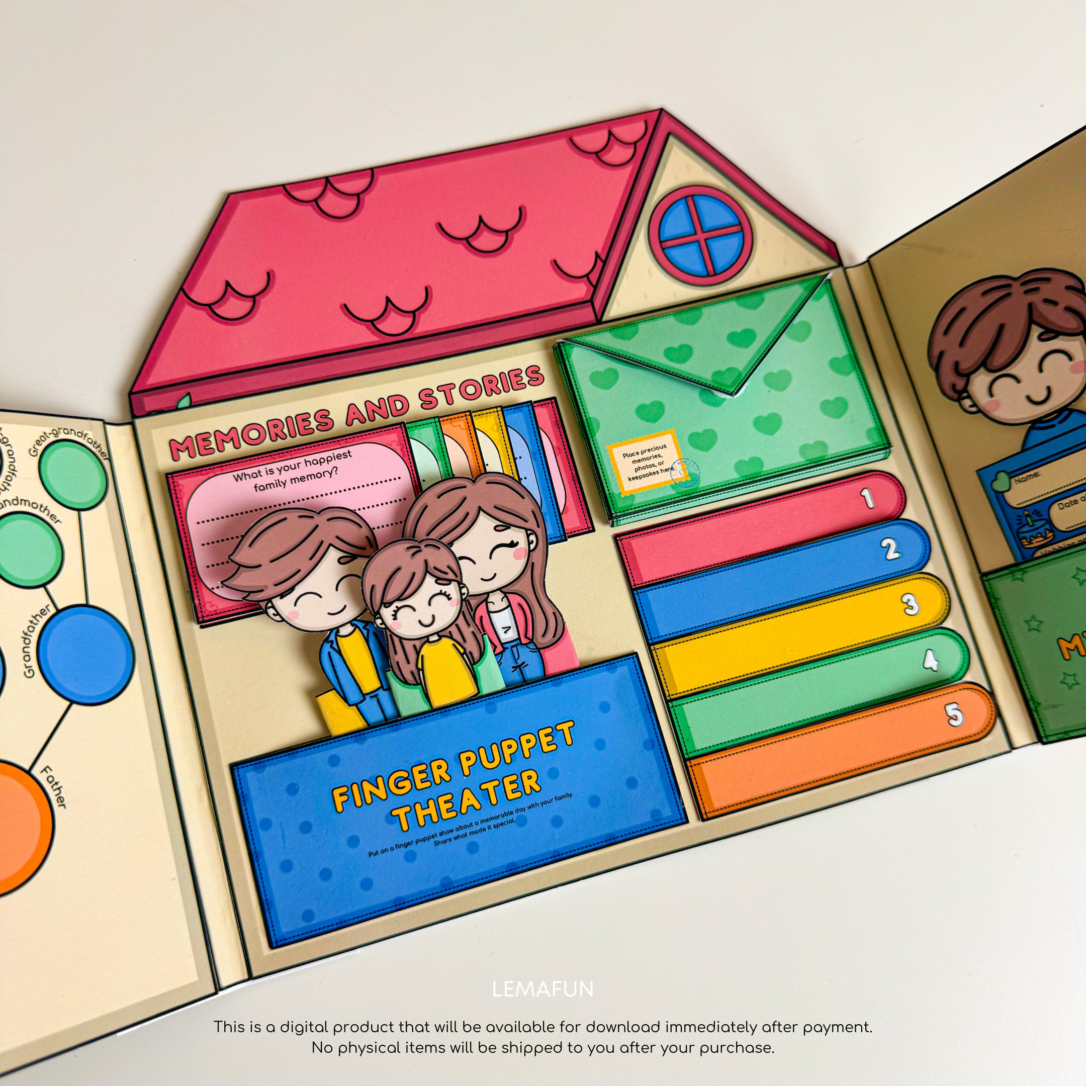 DIY Project My Family Printable Kids Activities Homeschool Educational ...