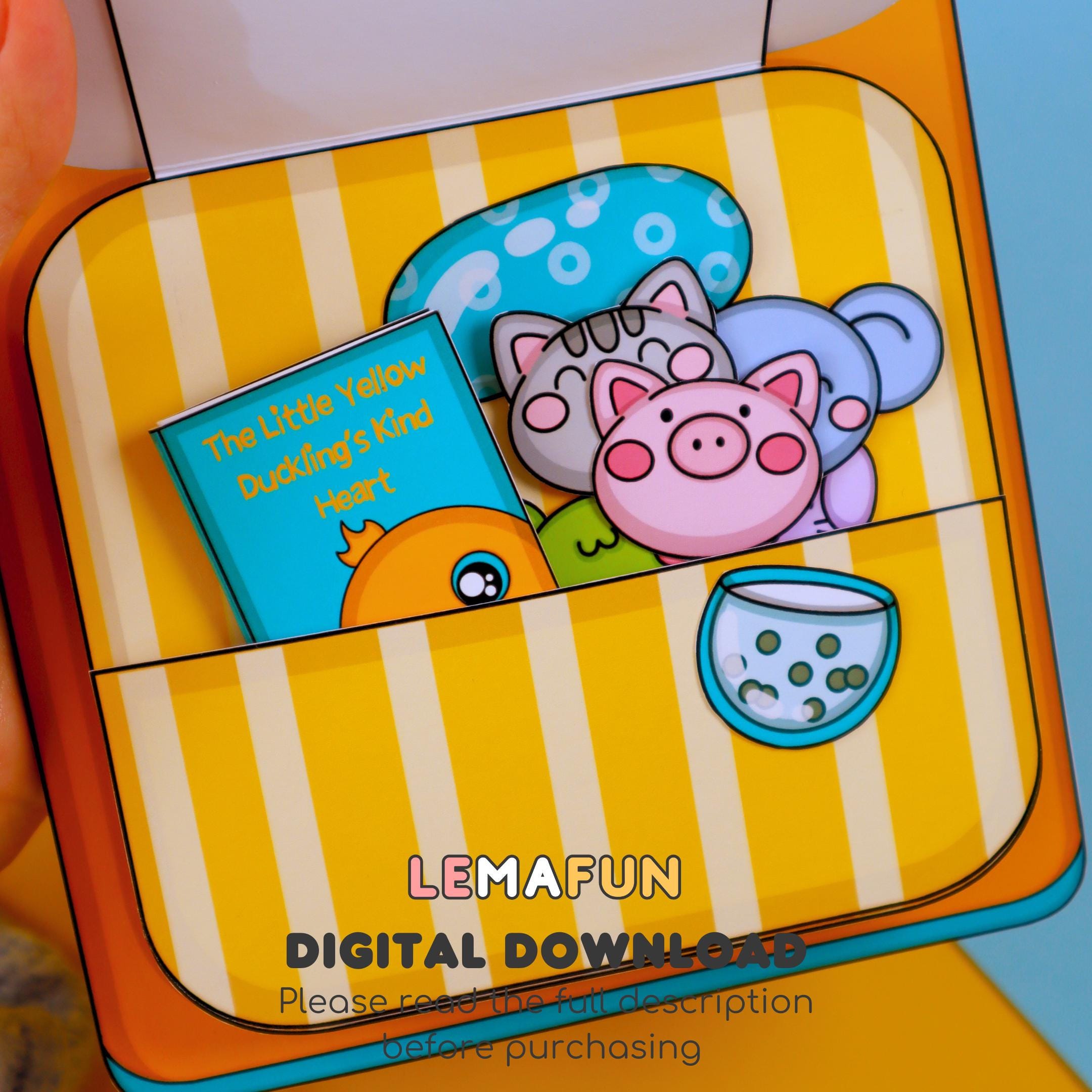 DIY Cat & House Paper Toy - Printable PDF Craft Kit for Kids 5-10 Years ...