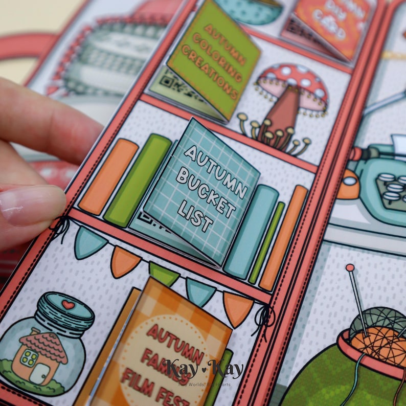Printable Dollhouse for Paper Dolls Cozy Autumn Edition, Digital ...