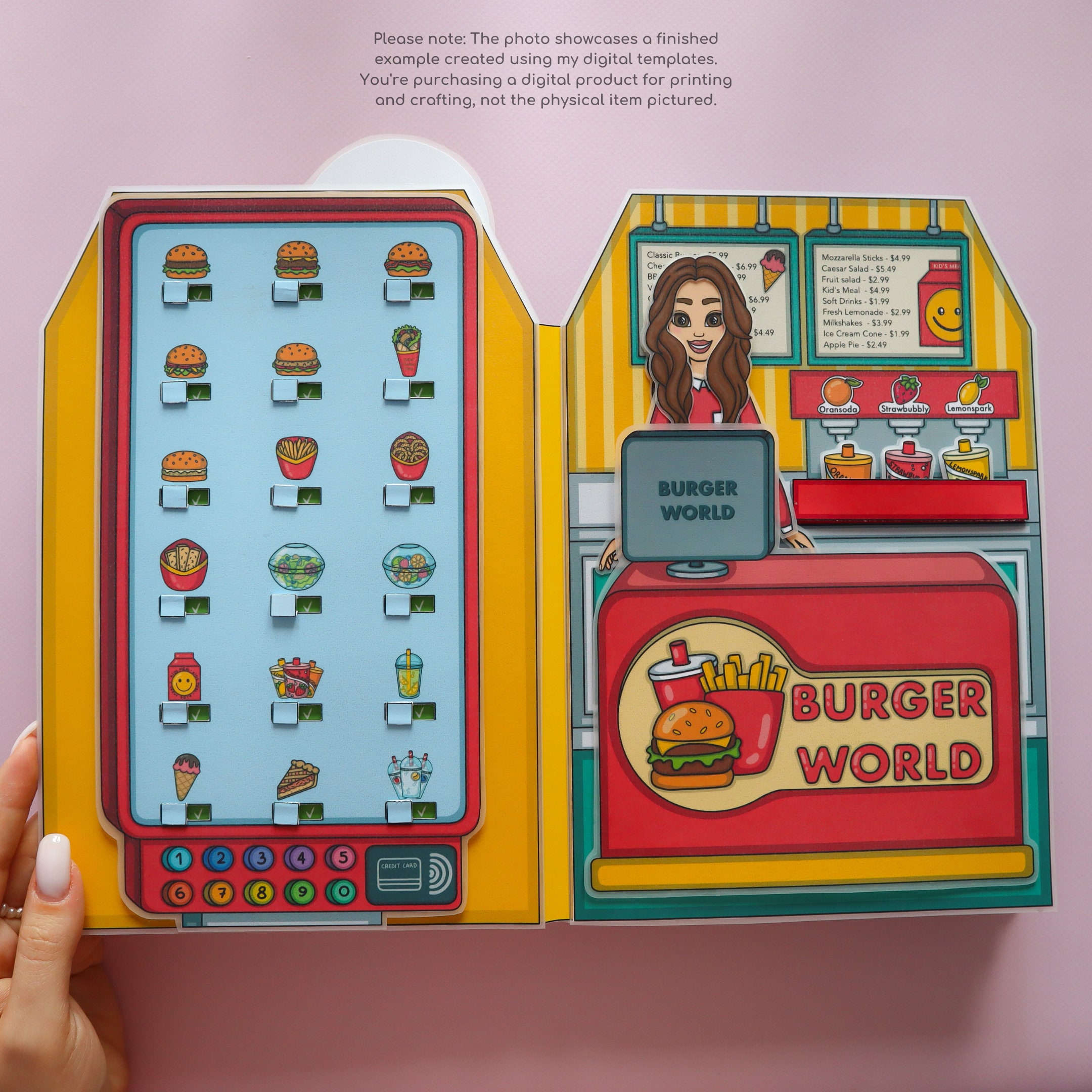 Printable DIY Project “make Your Own Fast Foods Restaurant”, Kids ...