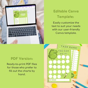Editable Reward Chart Bundle for Kids - Digital Download With ...