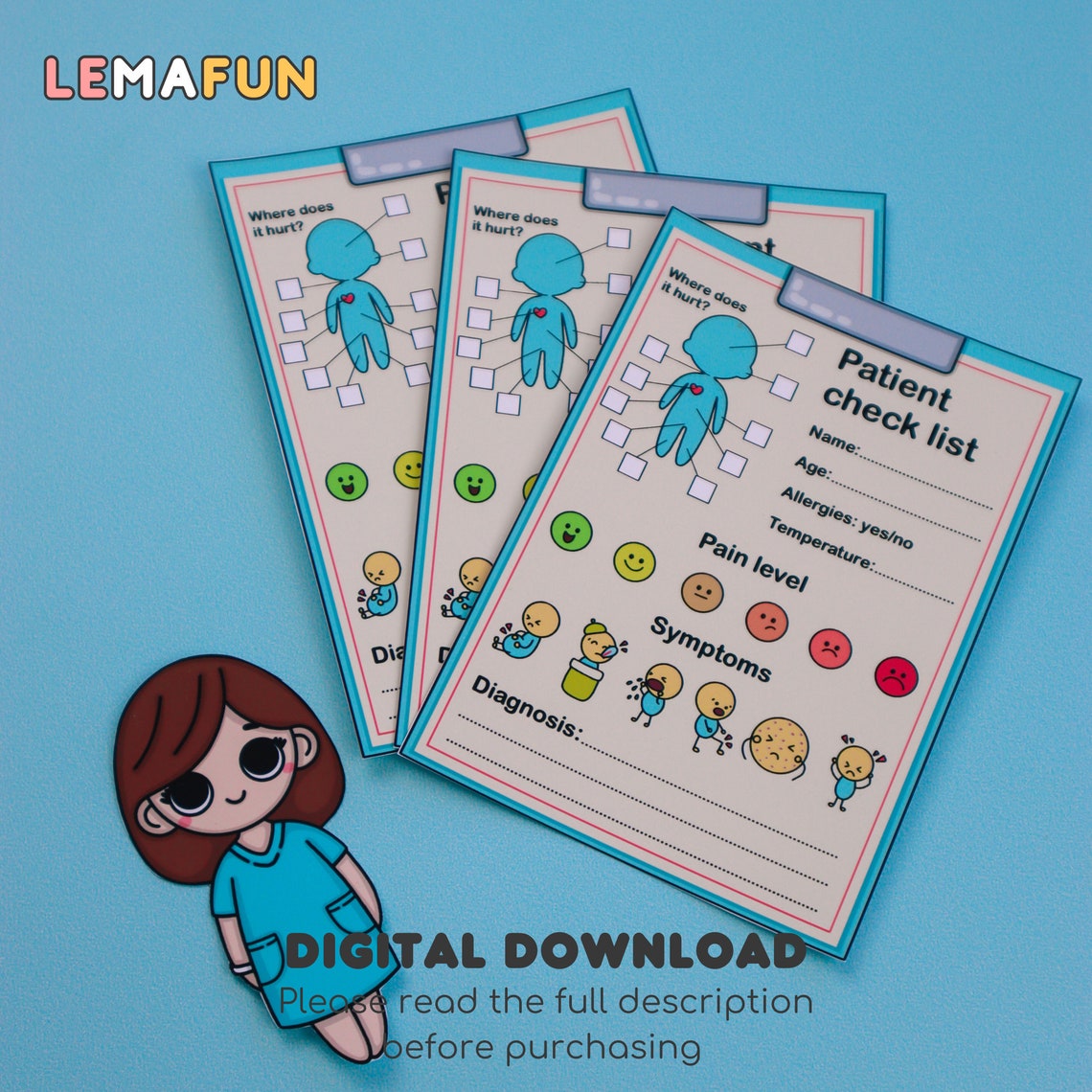 DIY Doctor Kit Printable Template for Kids, Children's Activities, Fun ...