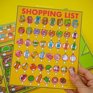 Printable DIY Project Grocery Shop Busy Book & Activities for Kids PDF ...