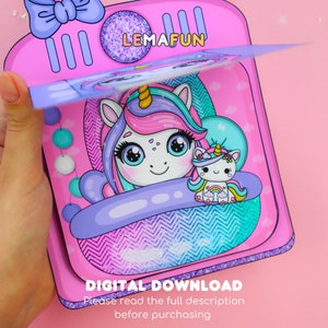 DIY Unicorn & House Paper Toy - Printable PDF Craft Kit for Kids 5-10 ...