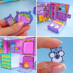 Printable Dollhouse - Girls Activity Book, Camper Printable, Paper ...