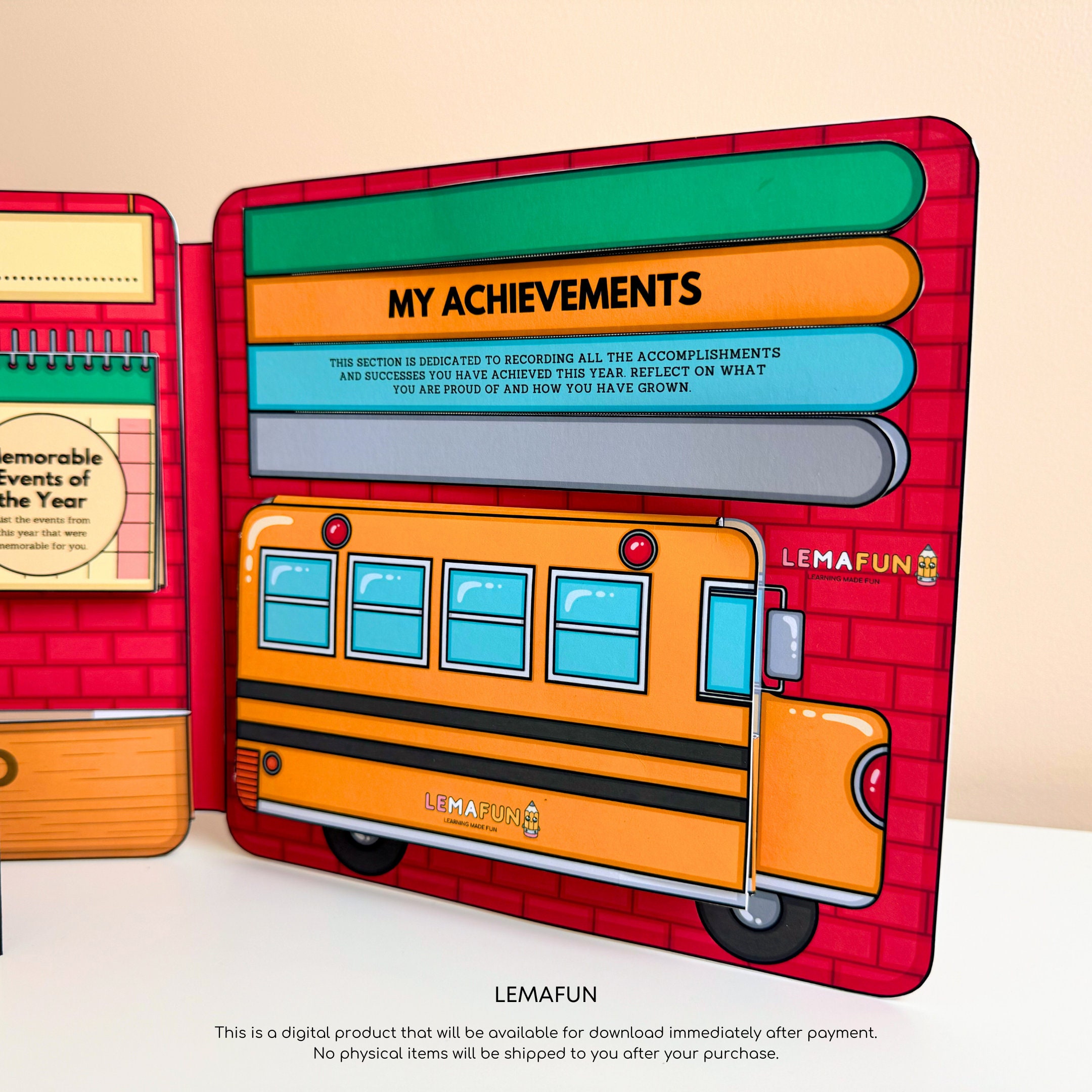 DIY Project My School Year Lapbook Printable Kids Activities Homeschool ...