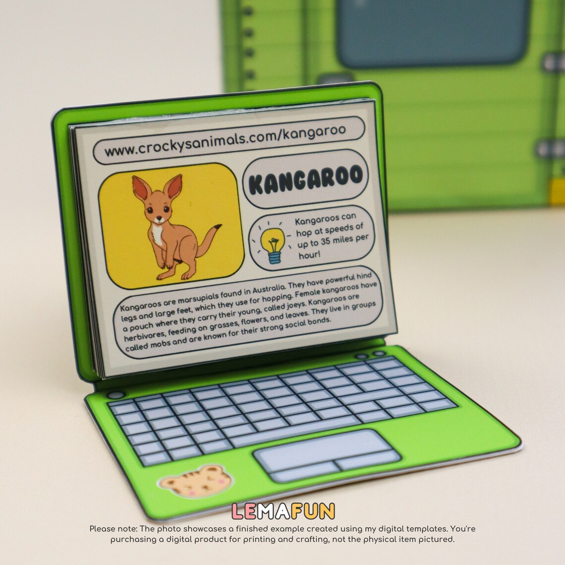 Crocky the Crocodile Paper Toy Digital Template – Printable Adventure ...