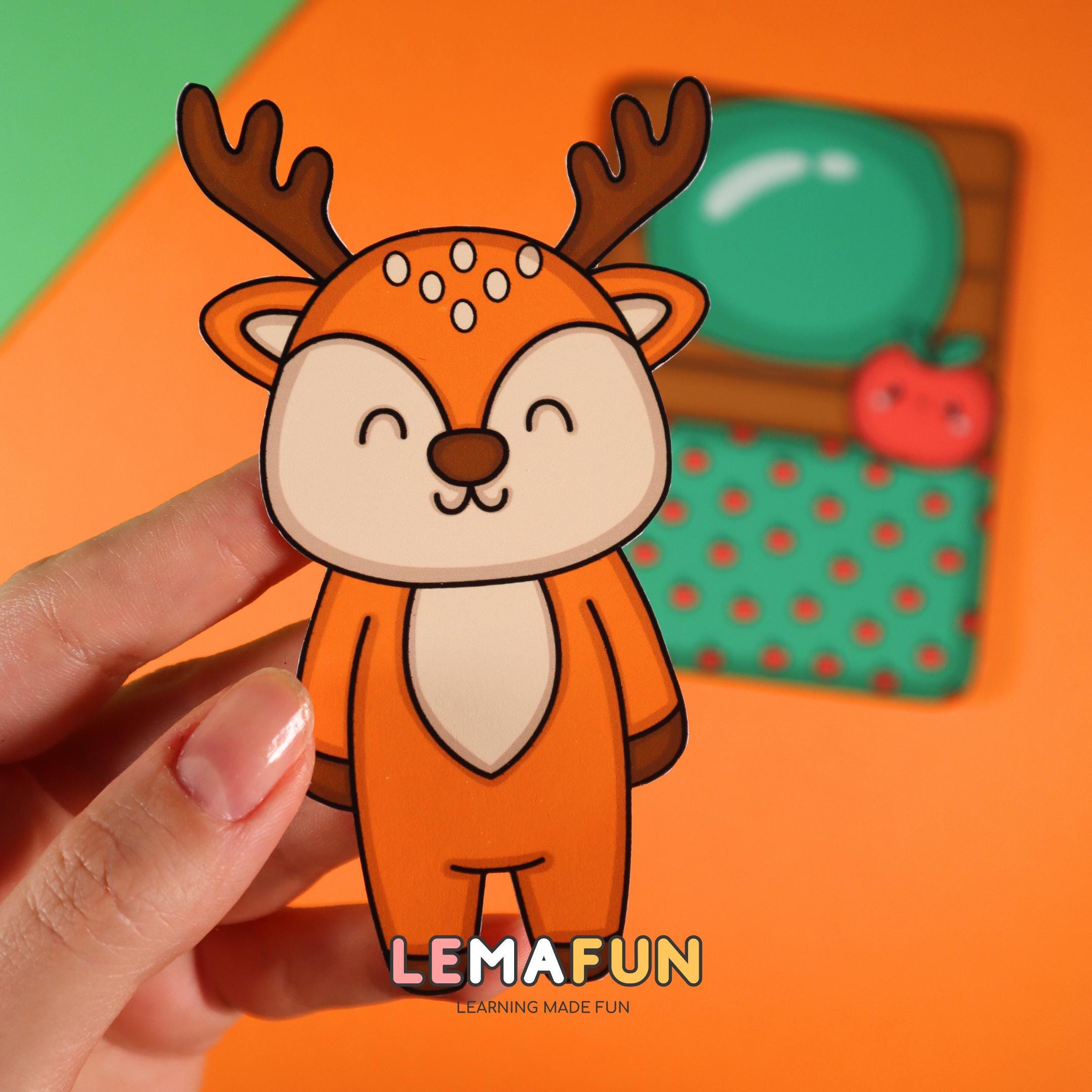 Printable Craft Kit - DIY Paper Toy Template for Kids, Easy Home ...