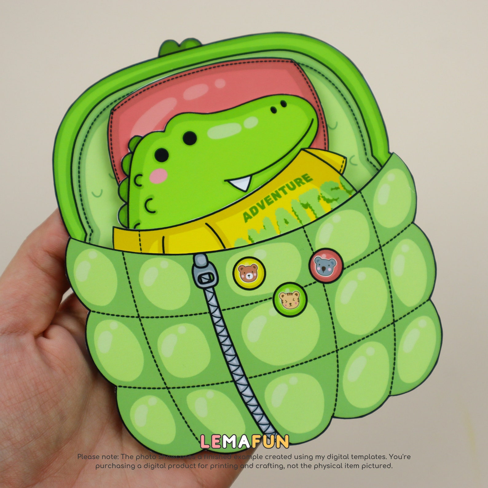 Crocky the Crocodile Paper Toy Digital Template – Printable Adventure ...