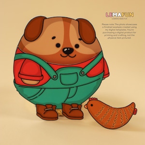 Printable Max the Farmer Craft Kit - DIY Paper Toy Template for Kids ...