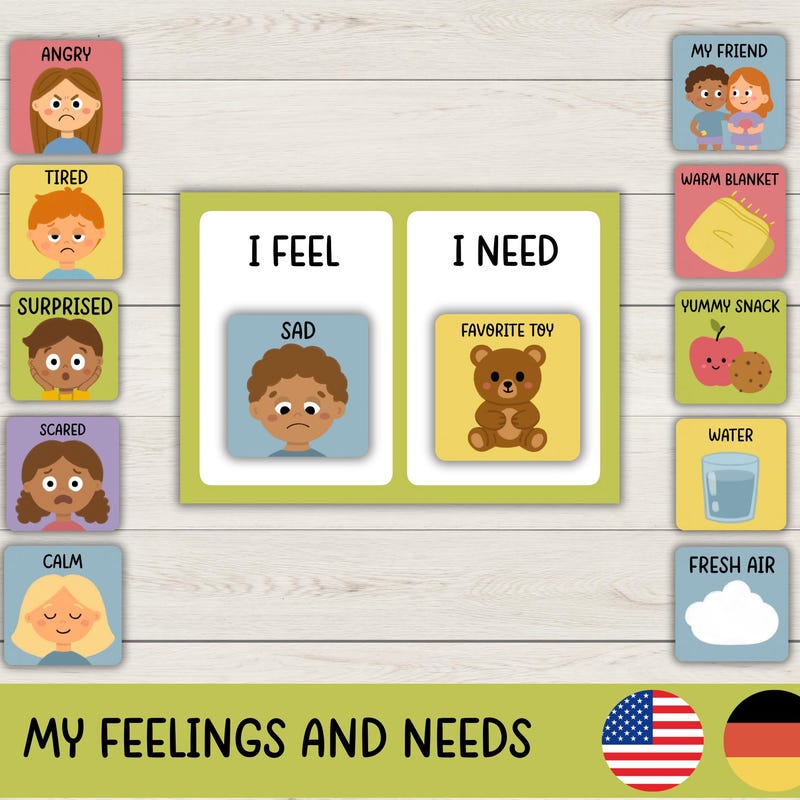Feeling Board for Preschool - Etsy UK