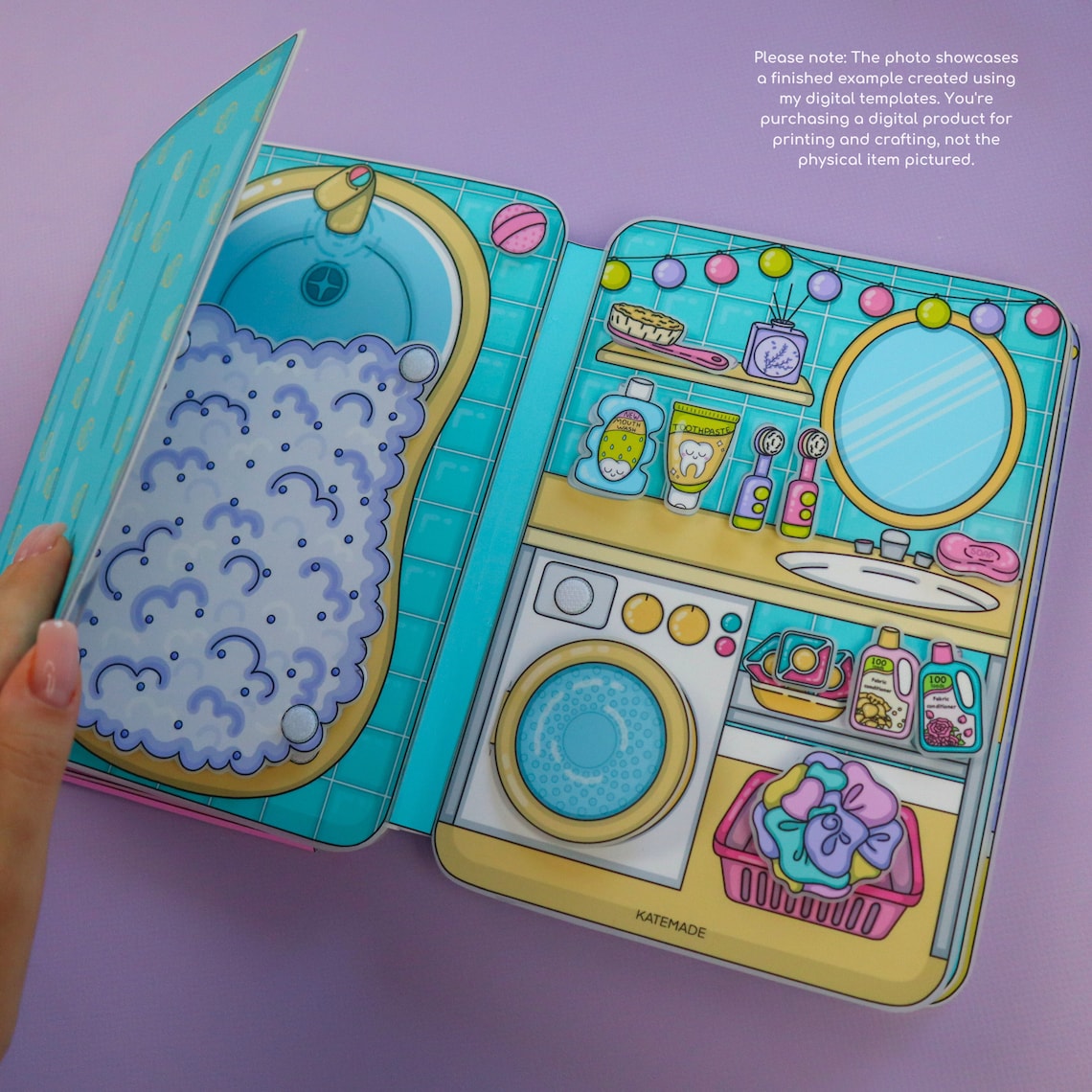 Buy Printable DIY Project Dream Dollhouse With Paper Dolls Busy Book ...