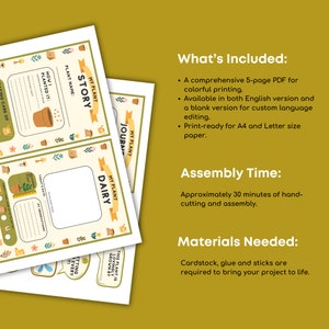 Printable Activity My Plant Diary for Kids Homeschool Educational ...
