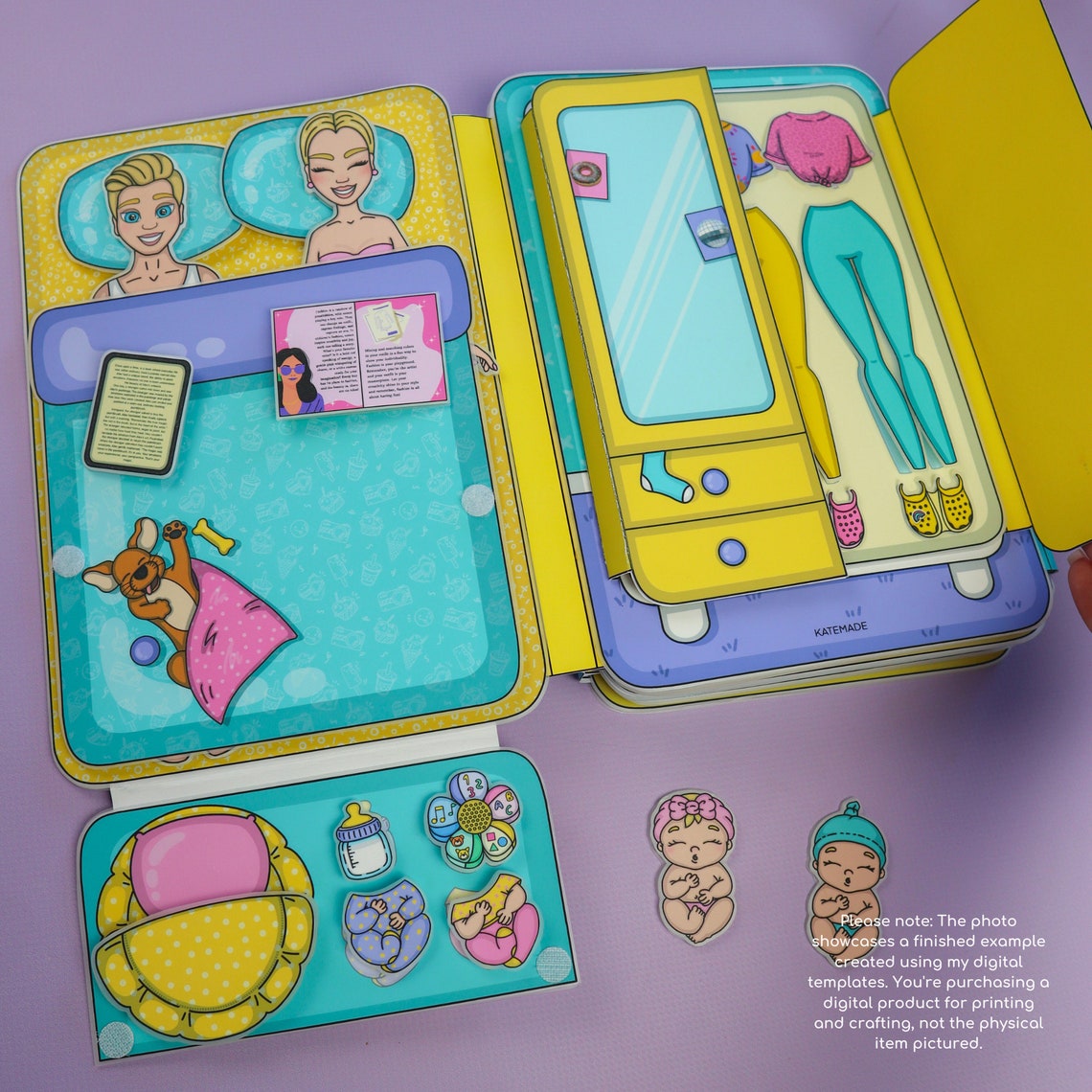 Buy Printable DIY Project Dream Dollhouse With Paper Dolls Busy Book ...