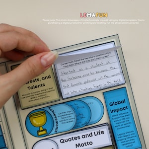 Printable Biography Lapbook Template for Kids 9-12 Years - Digital PDF ...