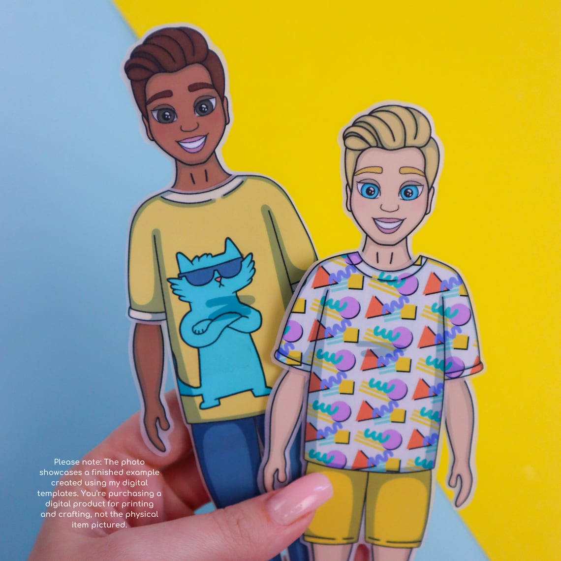 Printable Paper Dolls Dress up Kit, Male Wardrobe, DIY, Instant ...