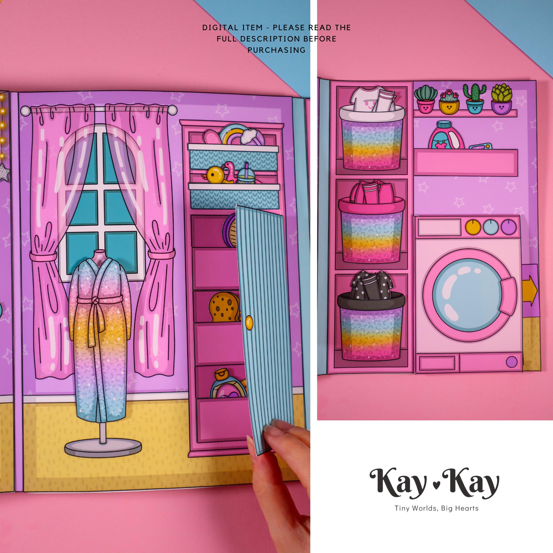 Printable Unicorn Dollhouse Template, Paper Crafts Digital Download ...