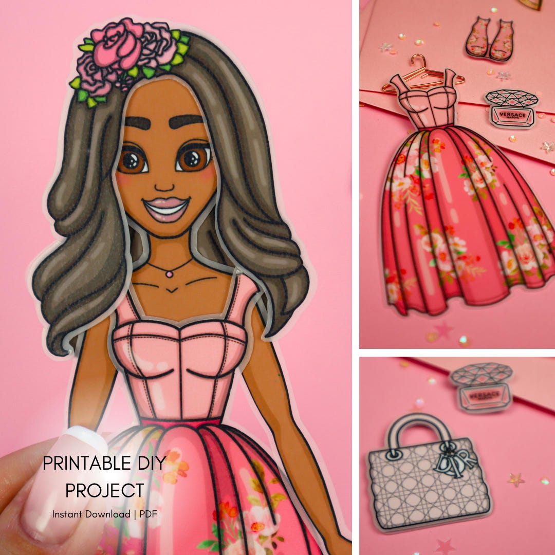 Printable Paper Dolls Dress up Set | Digital Download | Creative Kids ...