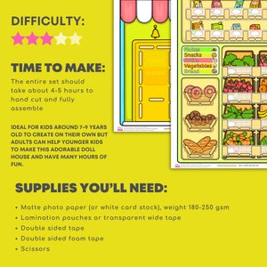 Printable DIY Project Grocery Shop Busy Book & Activities for Kids PDF ...
