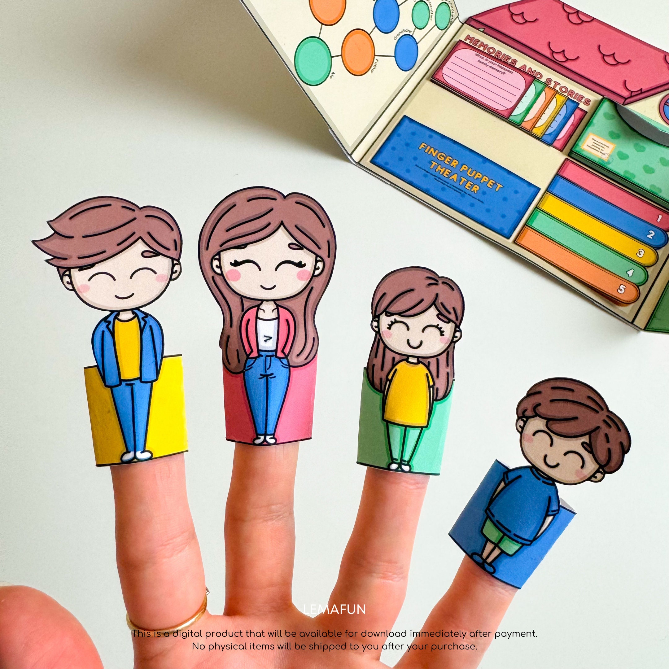 My Family Interactive Lapbook | Family Tree Project Printable ...