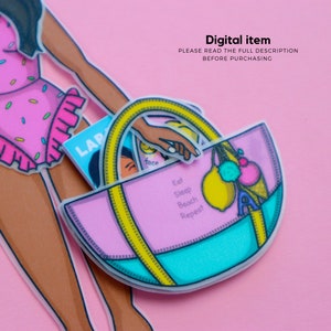 Printable DIY Project Swimming Pool With Paper Dolls Busy Book ...