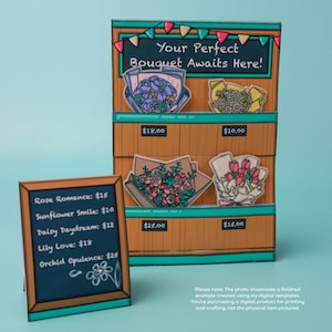 Printable Flower Shop Paper Craft & Activities for Kids PDF Instant ...