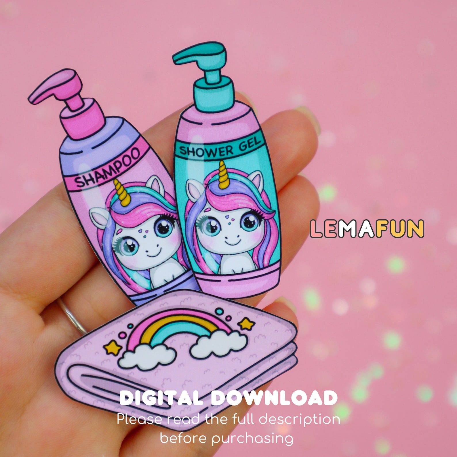 DIY Unicorn & House Paper Toy - Printable PDF Craft Kit for Kids 5-10 ...