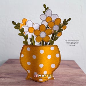 Printable Paper Flower Vase DIY Craft for Kids & Gifting, Easy Home ...