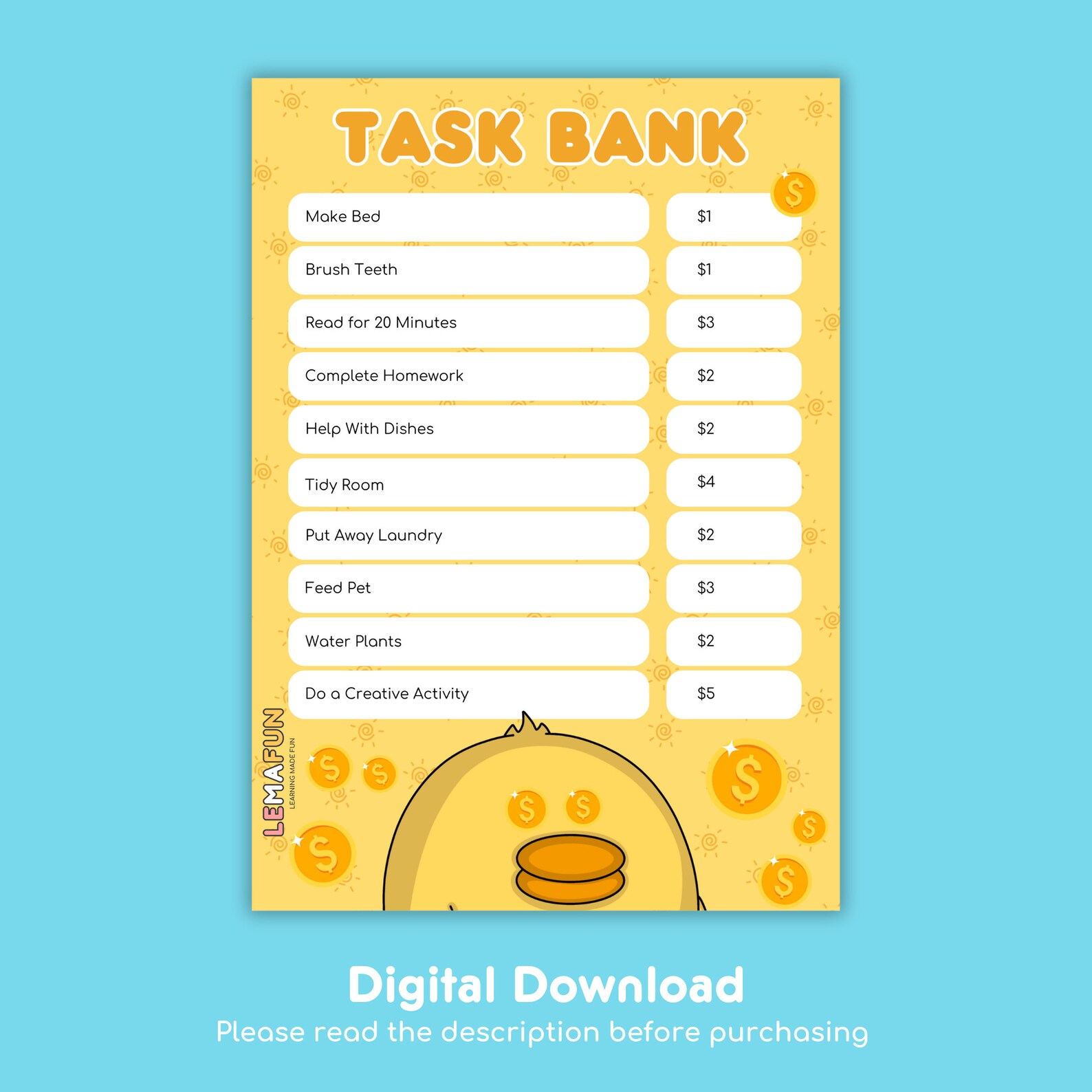 Editable Reward Chart Bundle for Kids - Digital Download With ...