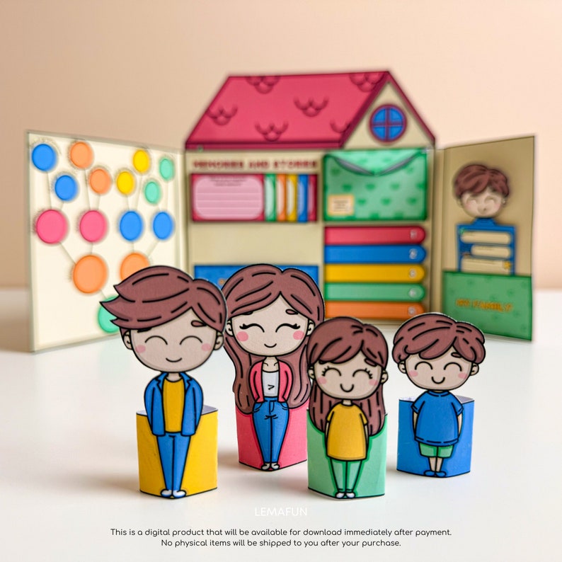 DIY Project My Family Printable Kids Activities Homeschool Educational ...