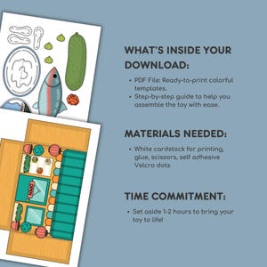 Sushi Restaurant Pretend Play Printable DIY Children's Activity ...